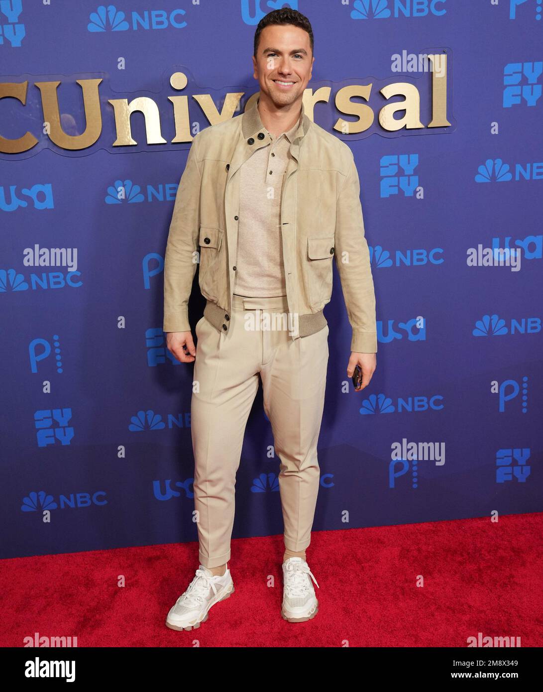 Richard Fleeshman at the 2023 NBCUNIVERSAL Press Tour held at the ...