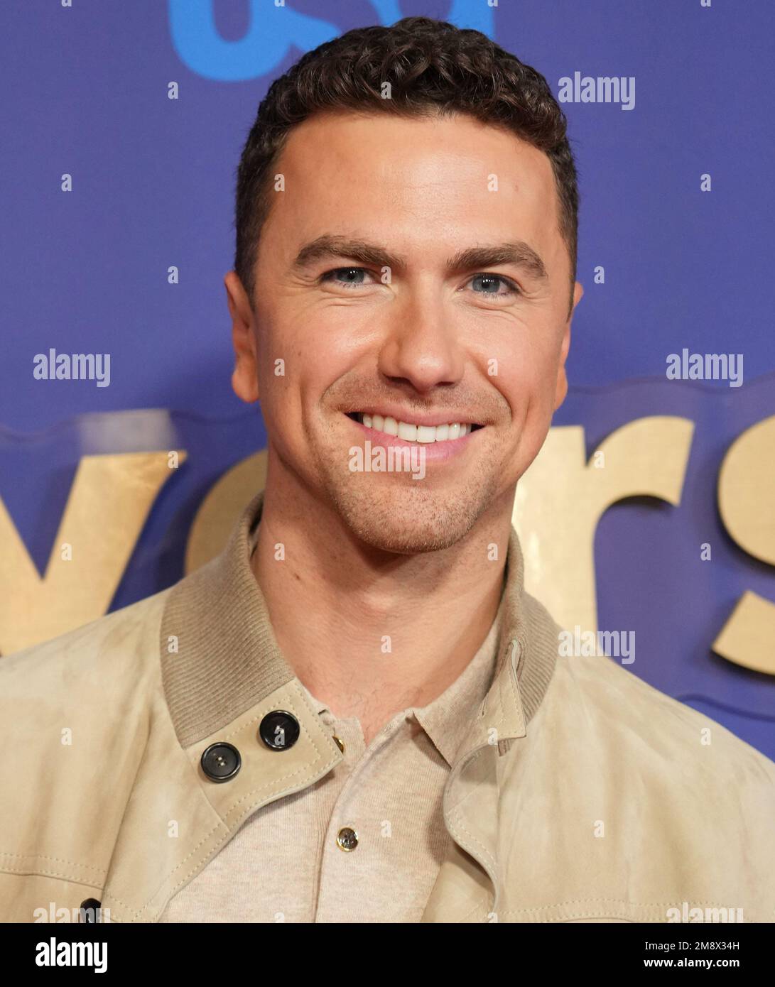 Richard Fleeshman at the 2023 NBCUNIVERSAL Press Tour held at the ...