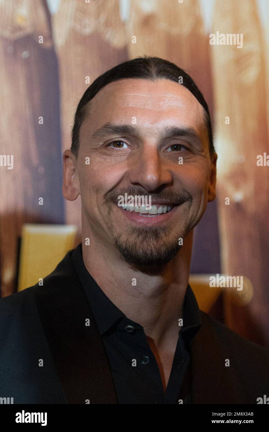 Zlatan Ibrahimovic attending the Asterix Et Obelix: L'Empire du Milieu ...