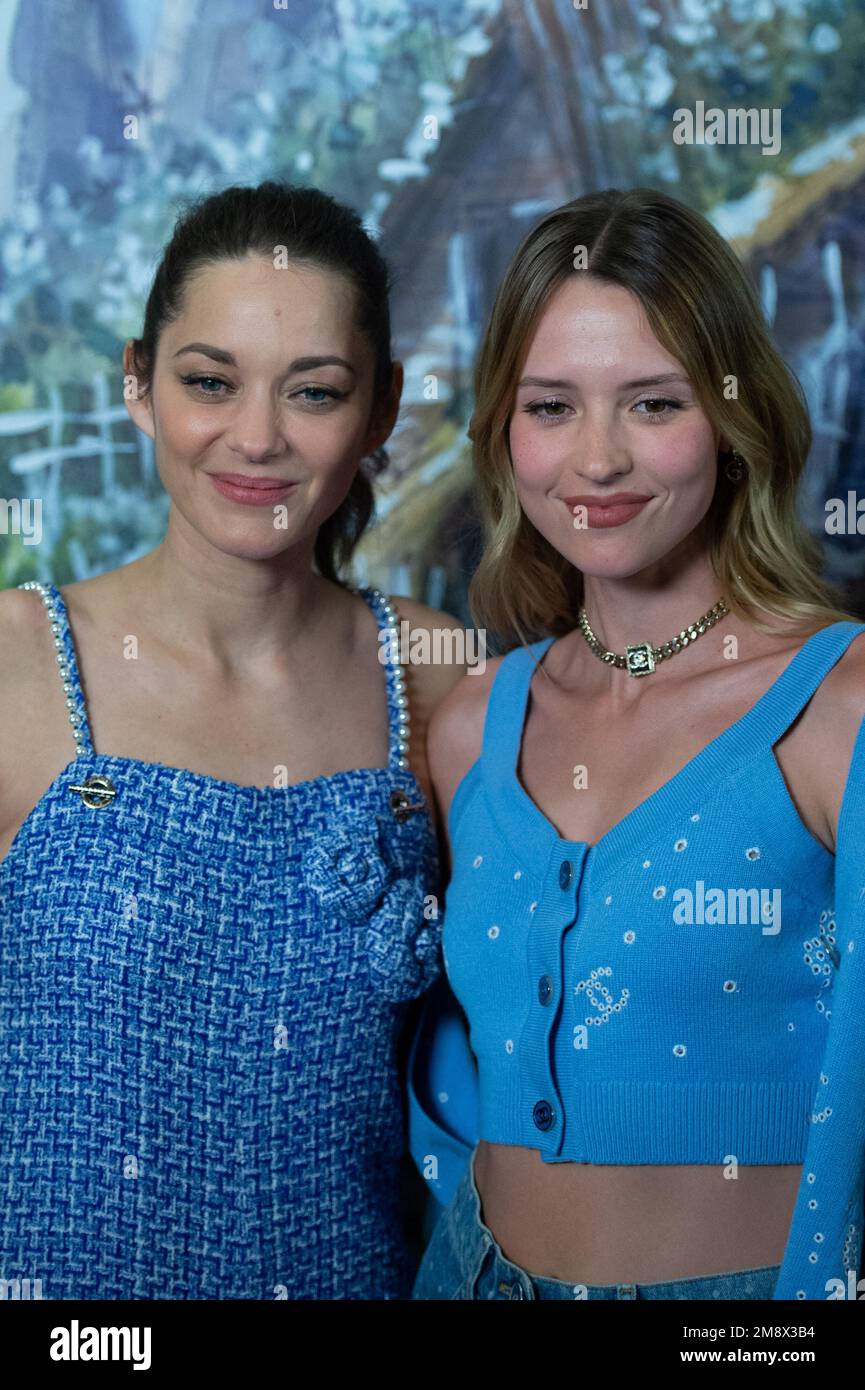 Marion Cotillard and Angele attending the Asterix Et Obelix: L'Empire ... Marion Cotillard and Angele attending the Asterix Et Obelix: L'Empire ...