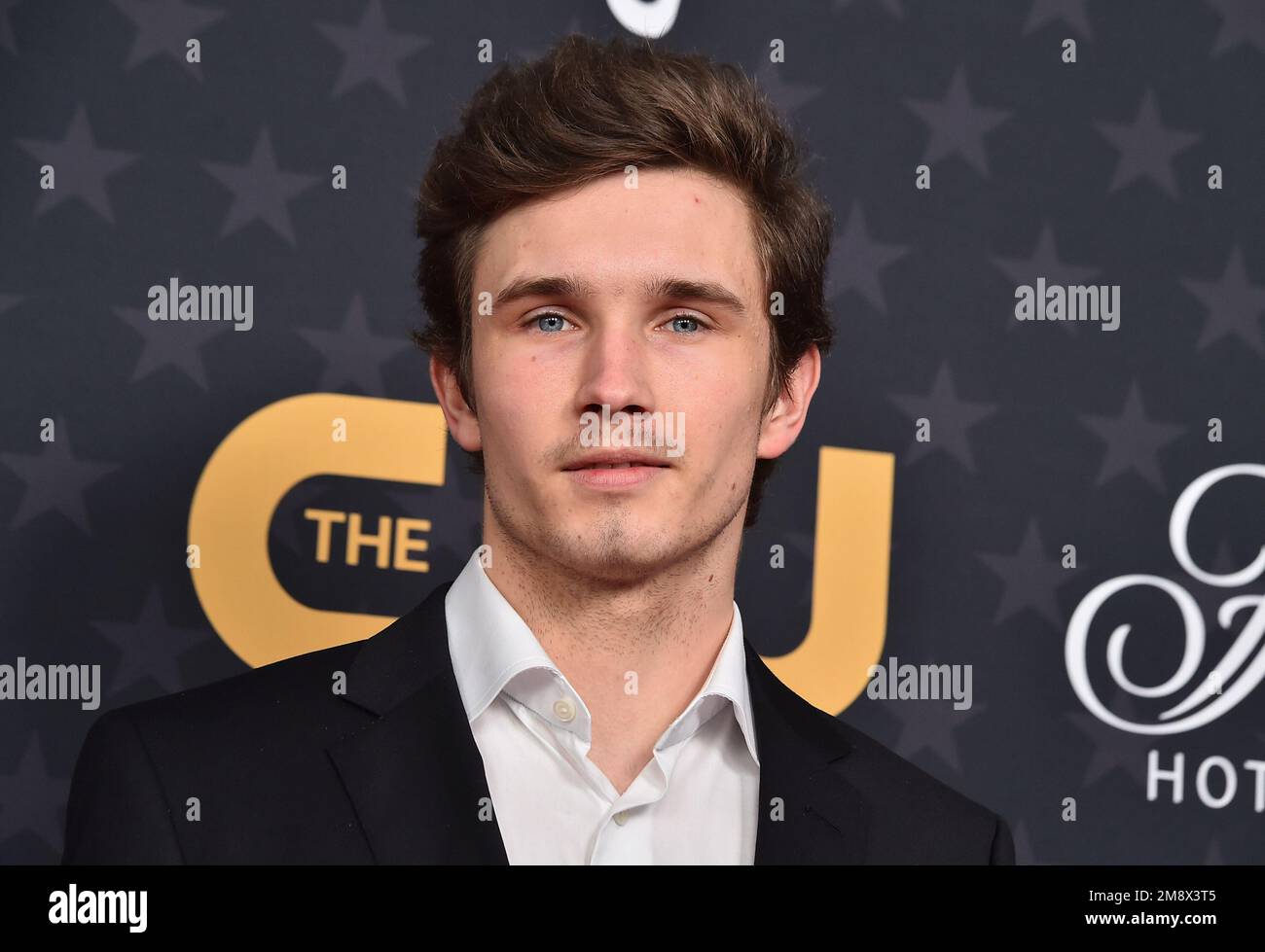 Christian Lundgaard arrives at the 28th annual Critics Choice Awards at ...