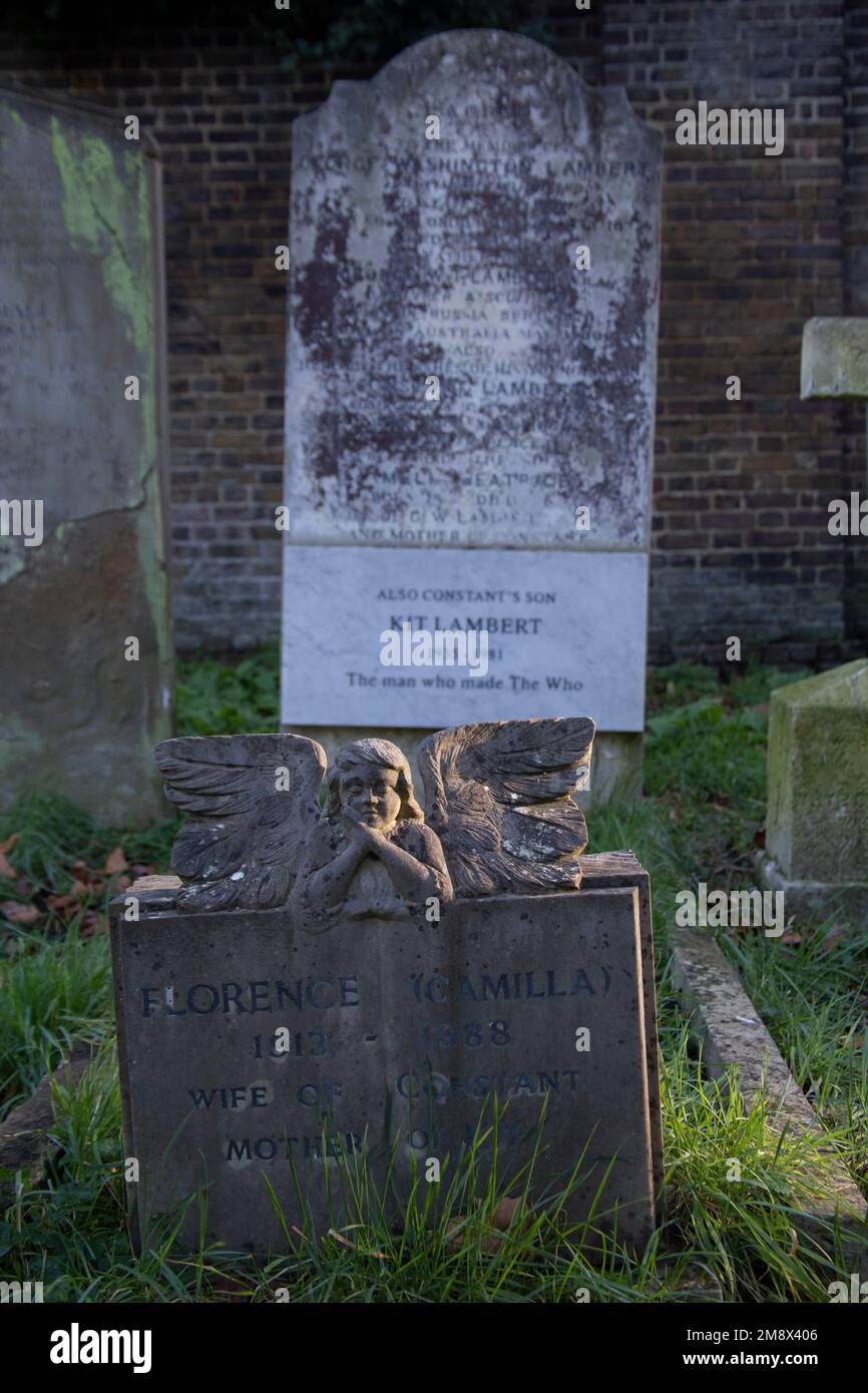 Kit lLambert 'the man who made the Who' grave in Brompton Cemetery ...