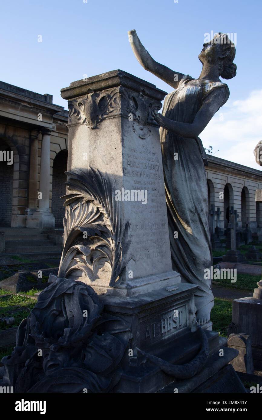 The monument to actor Augustus ‘Gus’ Harris, being saluted by an ...