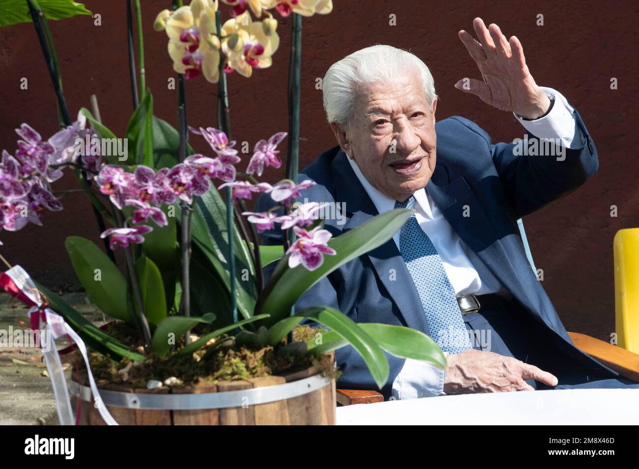 Mexico City, Mexico City, Mexico. 15th Jan, 2023. A portrait of the 98 ...