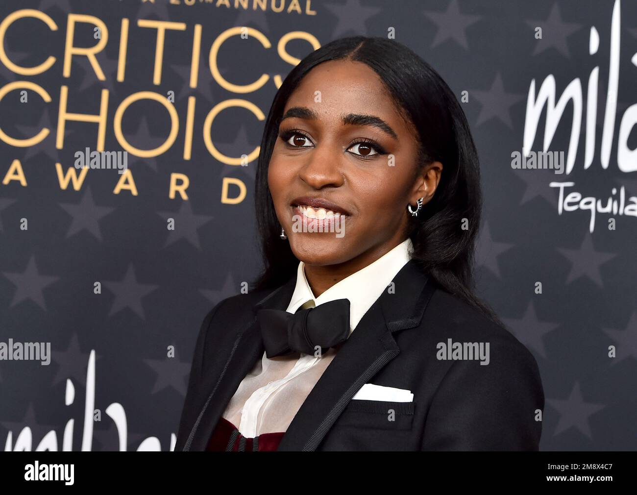 Ayo Edebiri arrives at the 28th annual Critics Choice Awards at The ...