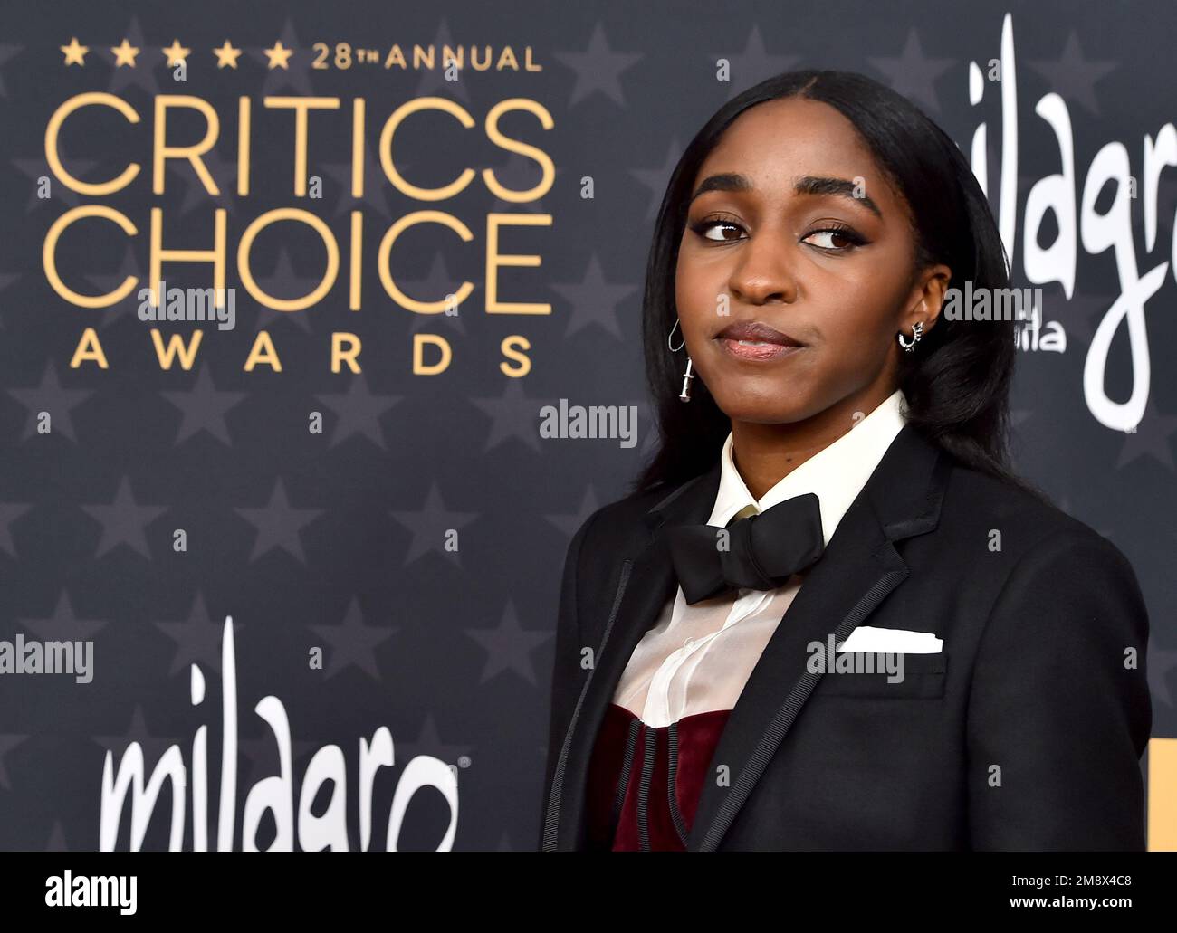 Ayo Edebiri arrives at the 28th annual Critics Choice Awards at The ...