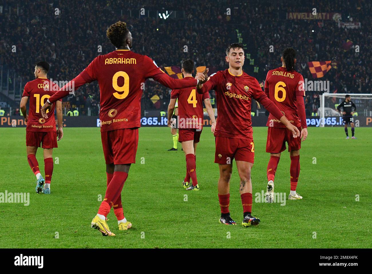 Paulo Dybala of AS Roma jubilates after scoring the goal 2-0 in the ...