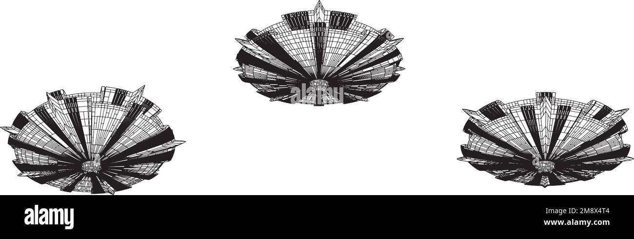 Abstract Spaceship Vector Stock Vector Image & Art - Alamy