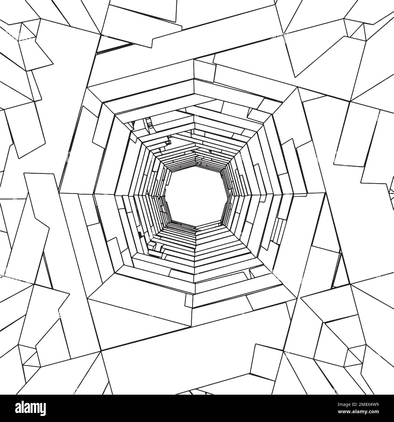Chaotic city Stock Vector Images - Alamy