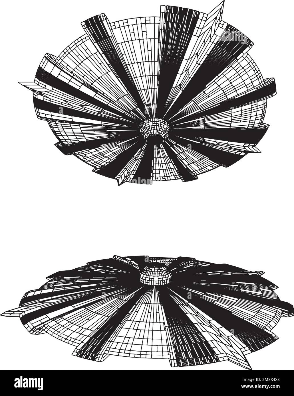 Abstract Spaceship Vector Stock Vector Image & Art - Alamy