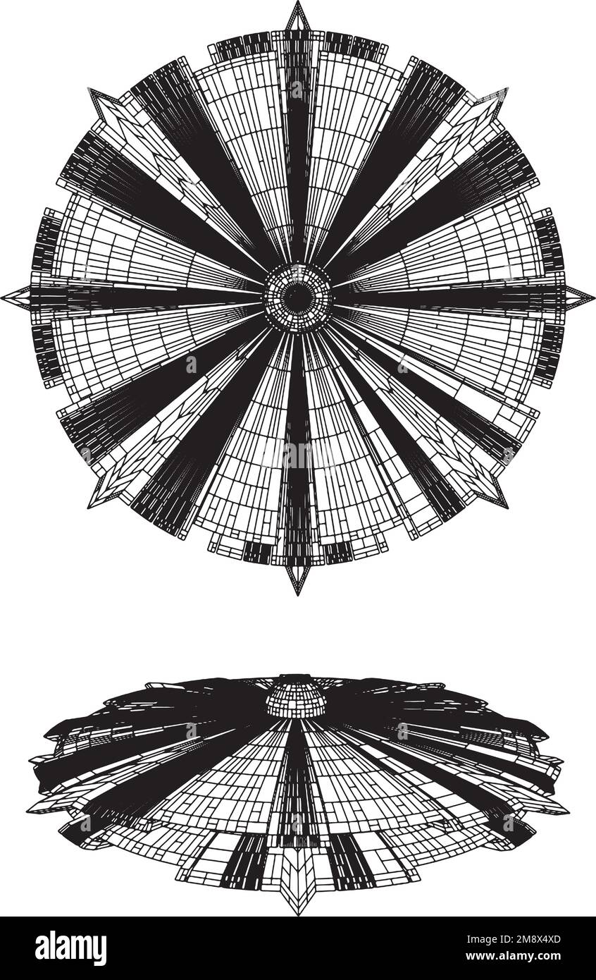 Abstract Spaceship Vector Stock Vector Image & Art - Alamy