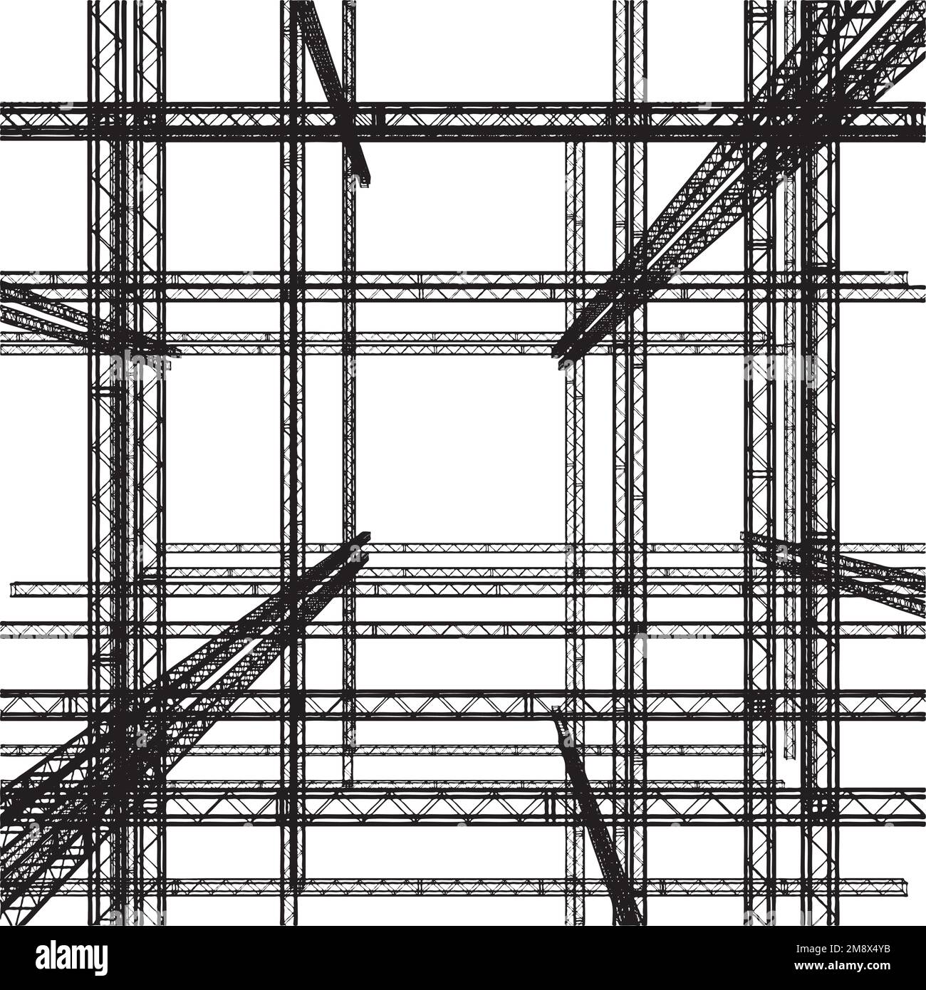 Abstract Metal Constructions Structure Vector Stock Vector Image And Art