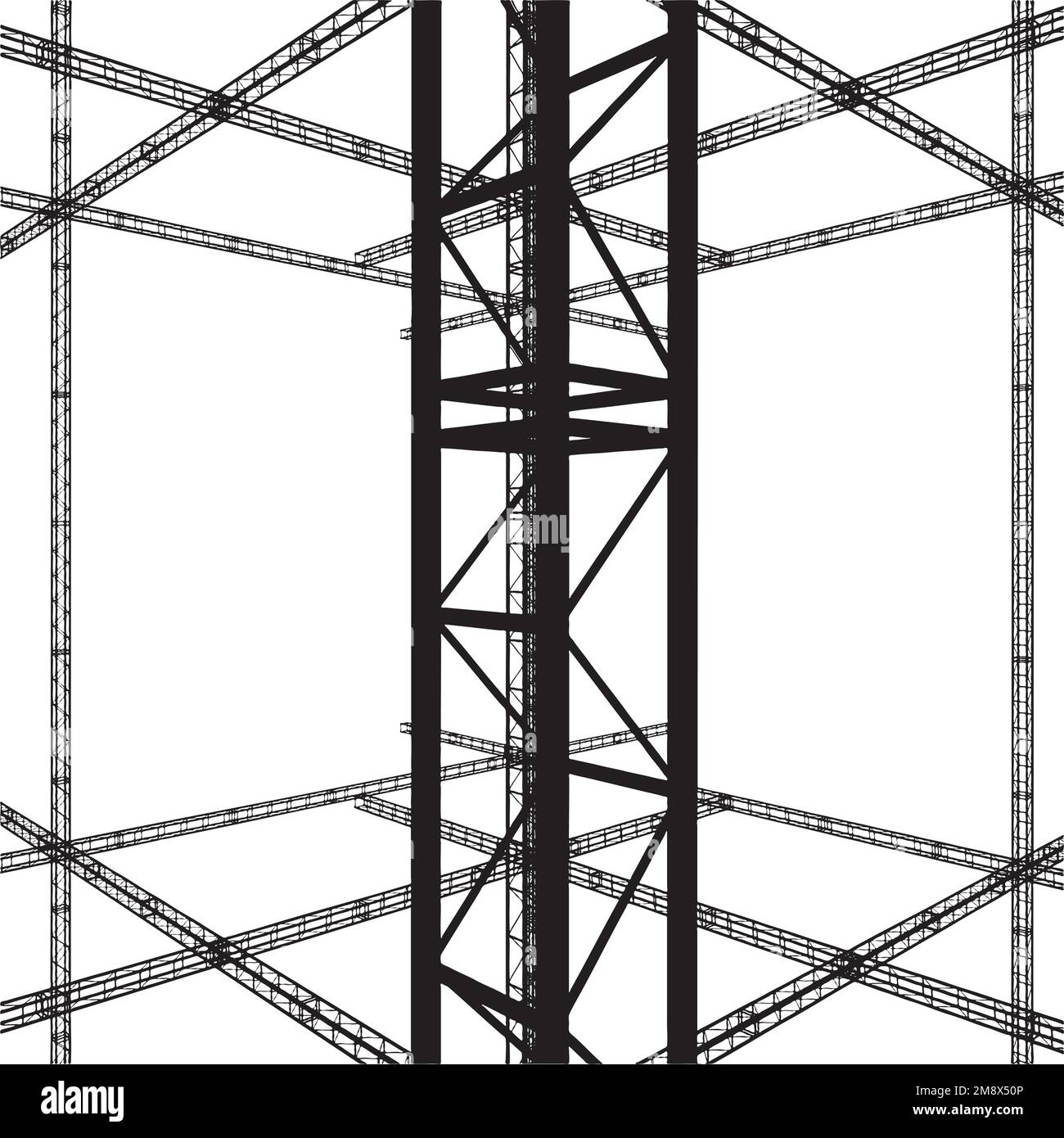 Abstract Metal Constructions Structure Vector Stock Vector Image And Art