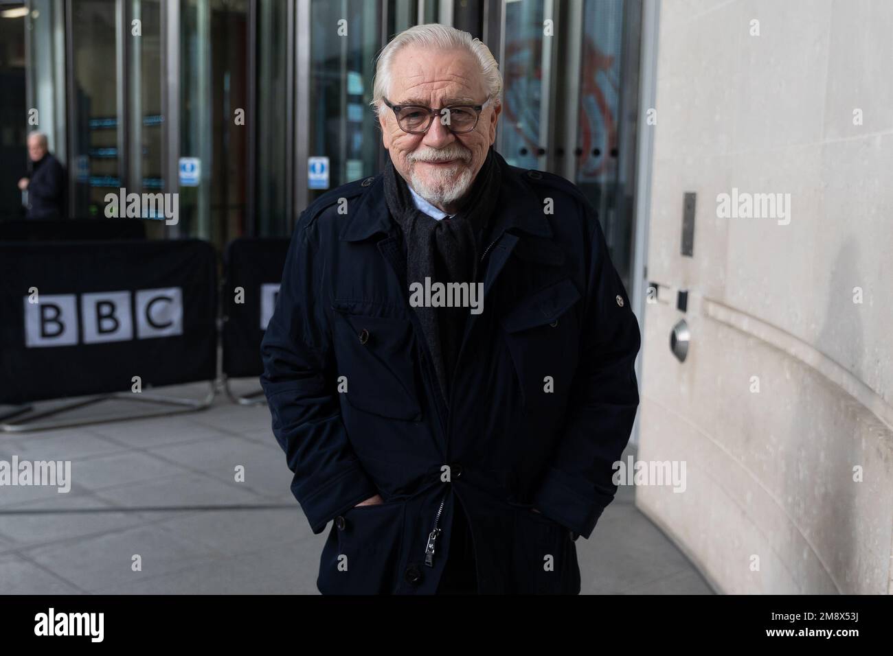London, UK. 15th Jan, 2023. Brian Cox leaves BBC Broadcasting House ...