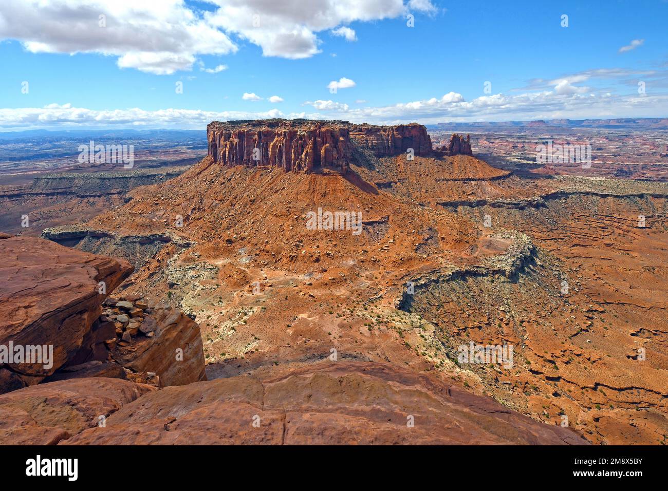 Colorful Butte in a Massive Canyon in Canyonlands National Park in Utah ...