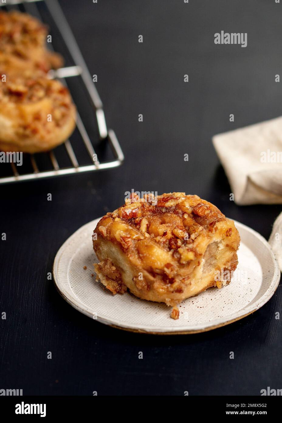 Homemade baked buns nuts hi-res stock photography and images - Alamy