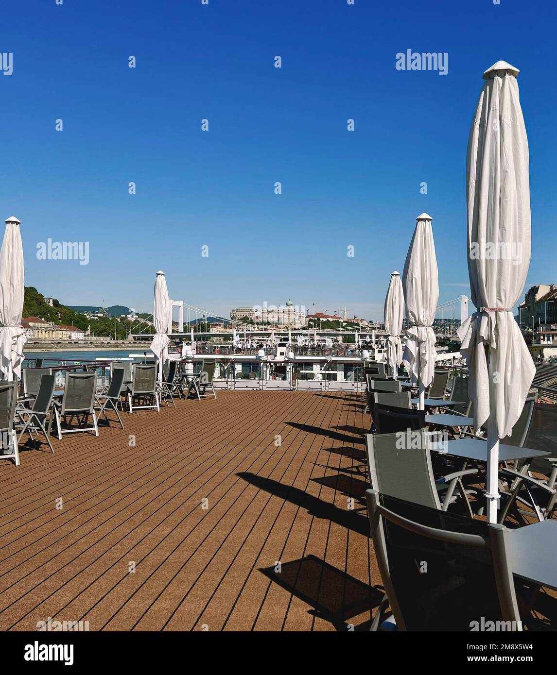 See the Palace District in Budapest, Hungary, from the top deck of a ...