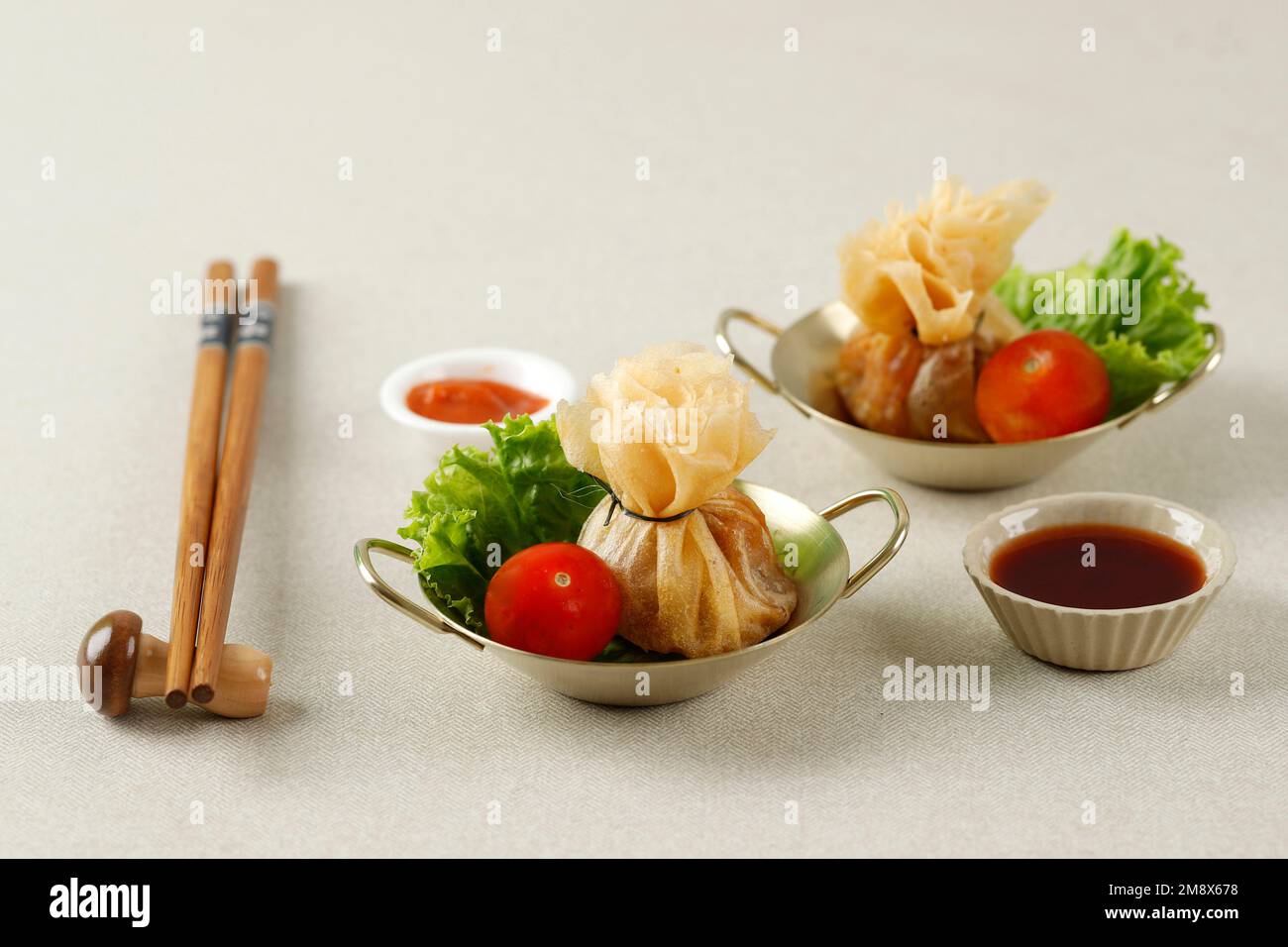 Ekado, Deep Fried Wonton or Thai Golden Money Bag, Chinese Dumpling ...