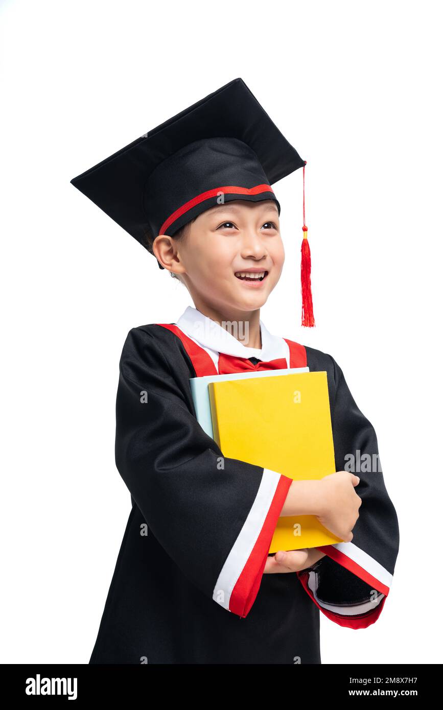 With a doctorial hat girl Stock Photo - Alamy