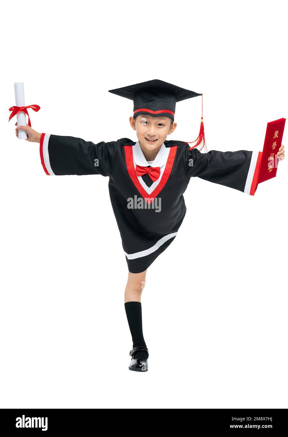 With a doctorial hat girl Stock Photo - Alamy