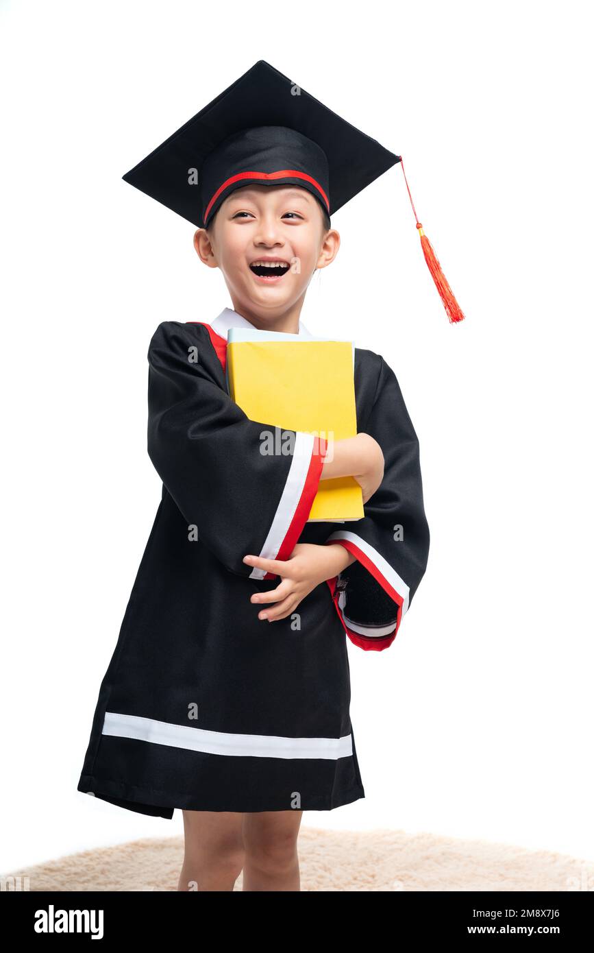 With a doctorial hat girl Stock Photo - Alamy