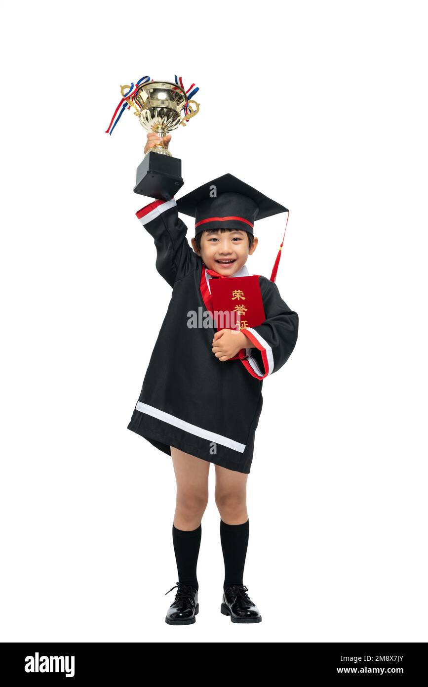 With the boy of doctorial hat Stock Photo - Alamy