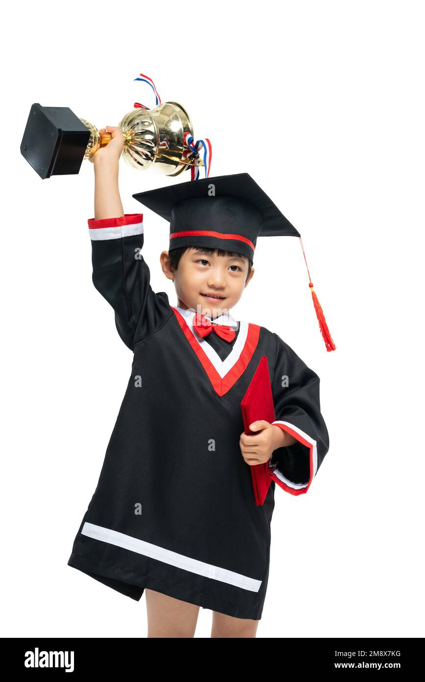With the boy of doctorial hat Stock Photo - Alamy