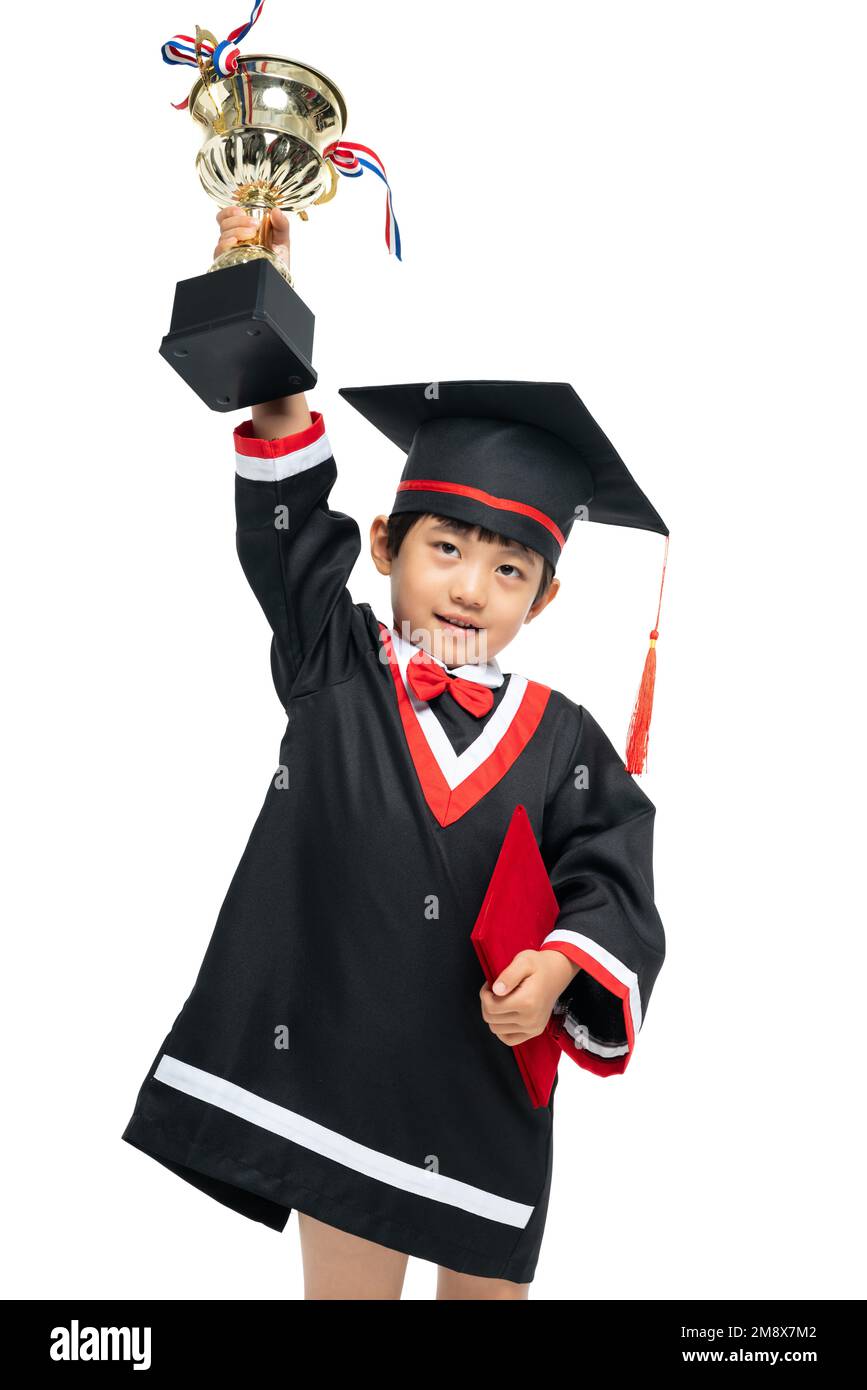 With the boy of doctorial hat Stock Photo - Alamy