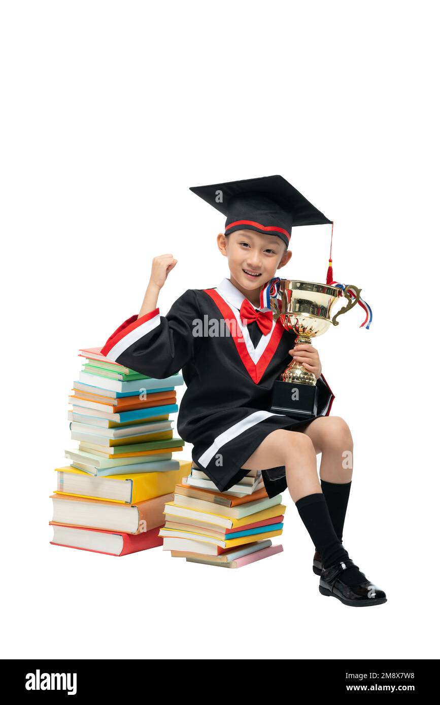 With a doctorial hat girl Stock Photo - Alamy