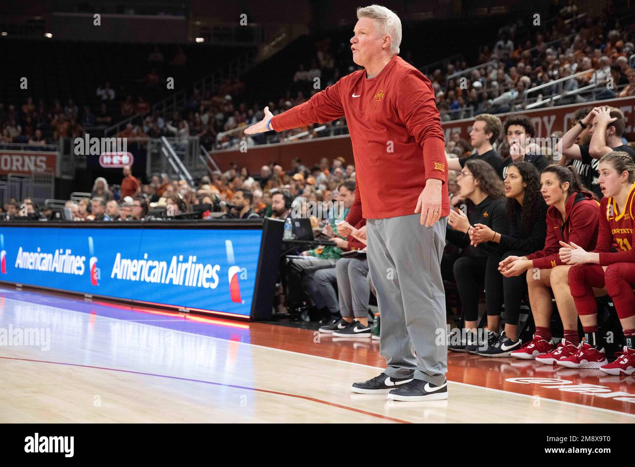 Austin, TX, USA. 15th Jan, 2023. Iowa State Head Coach Bill Fennelly in ...