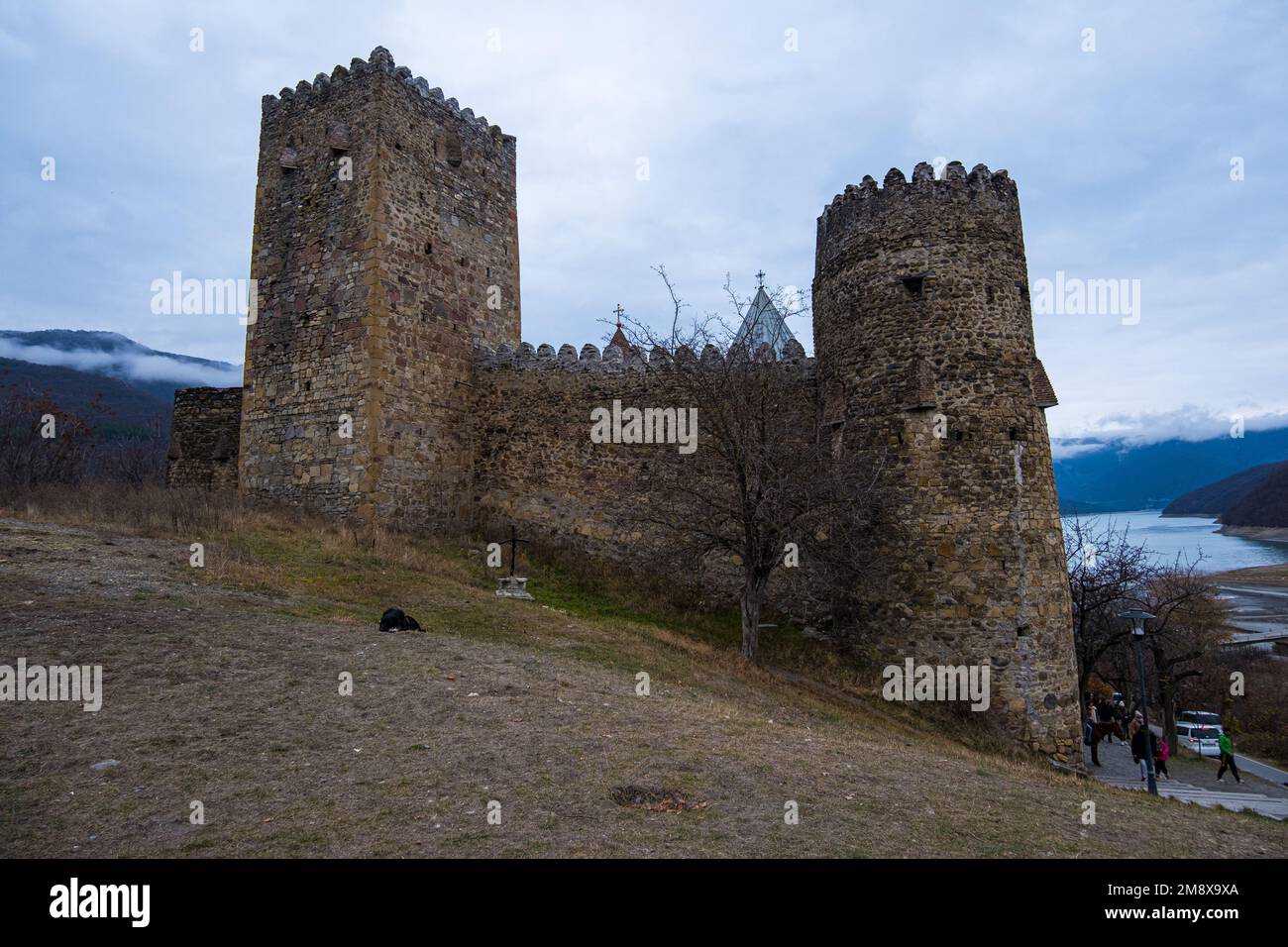 Ananuri, Georgia : 20-11-2022 : amazing view of the Ananuri castle ...