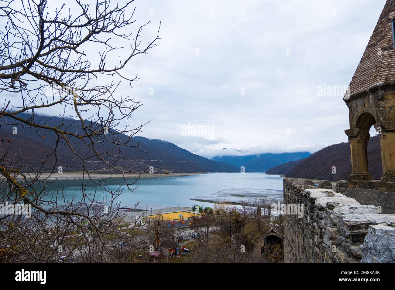 Ananuri, Georgia : 20-11-2022 : amazing view of the Ananuri castle ...
