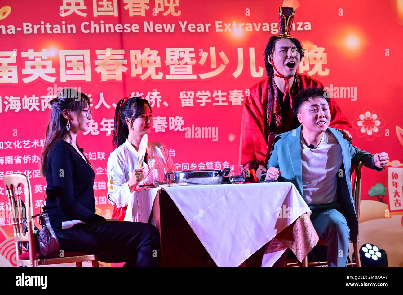 London, England, UK. January 15 2023. Chinese comedy performs at the ...