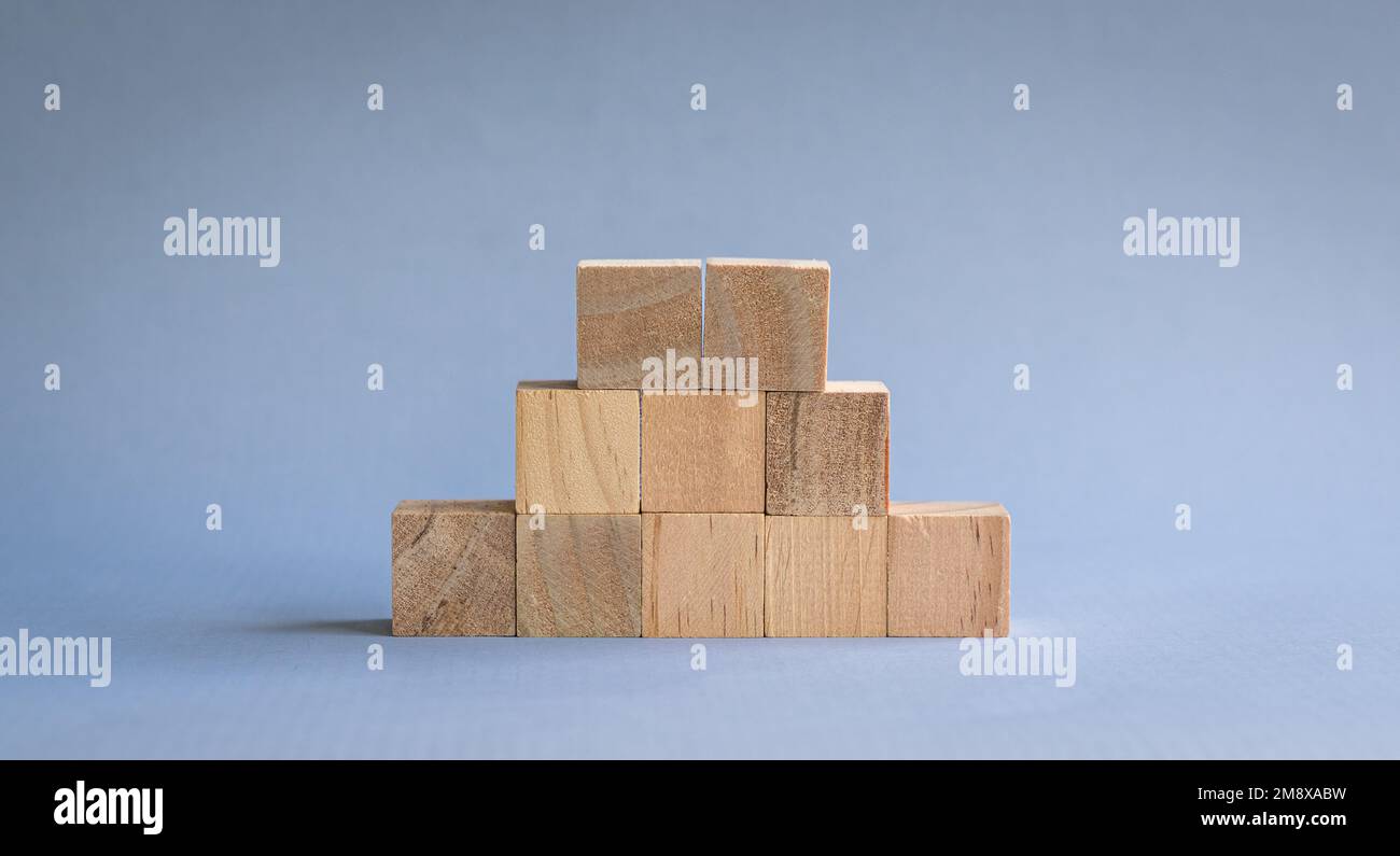 Wooden blocks stacked hi-res stock photography and images - Alamy