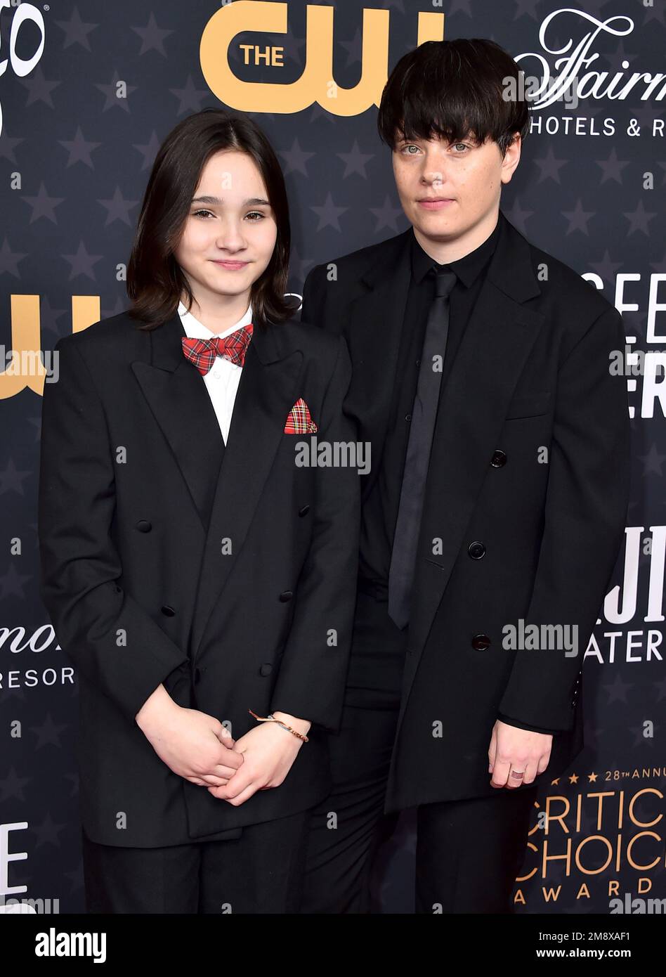 Frankie Corio, left, and Charlotte Wells arrive at the 28th annual ...