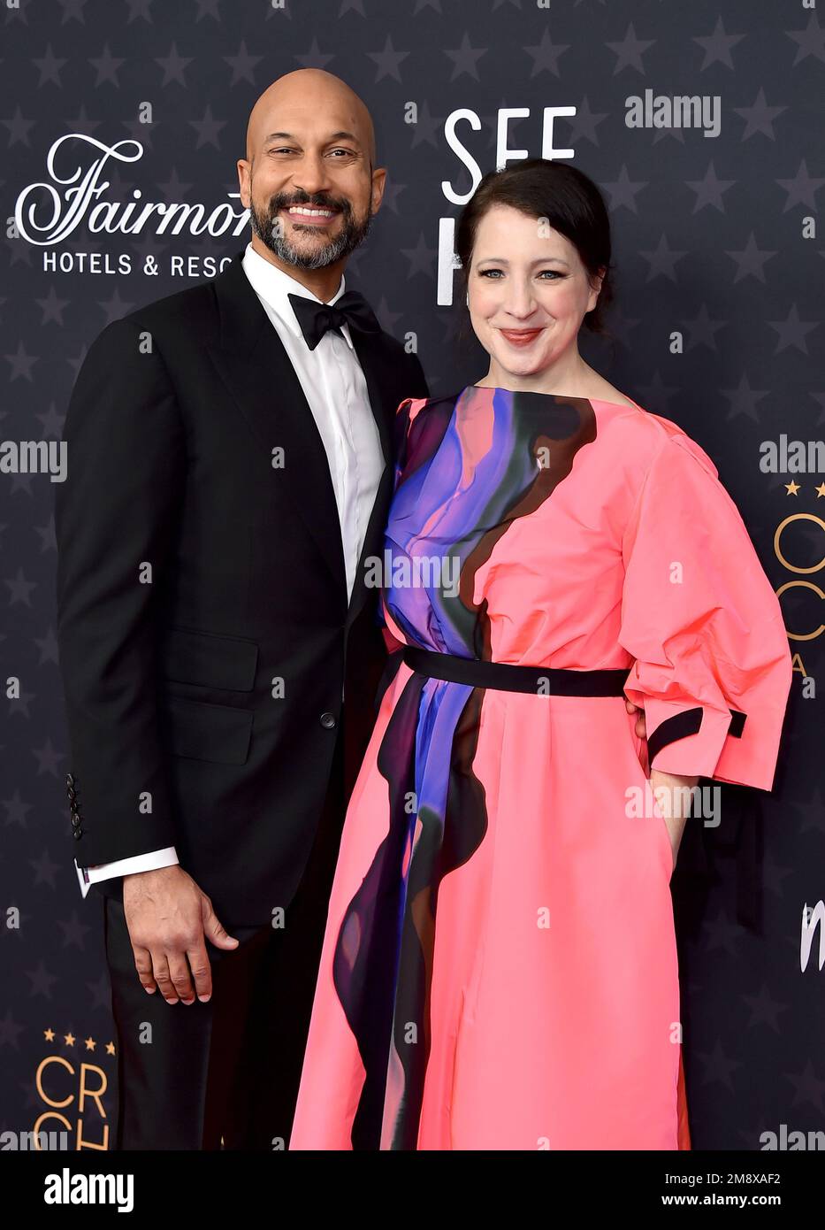 Keegan-Michael Key, left, and Elle Key arrive at the 28th annual ...