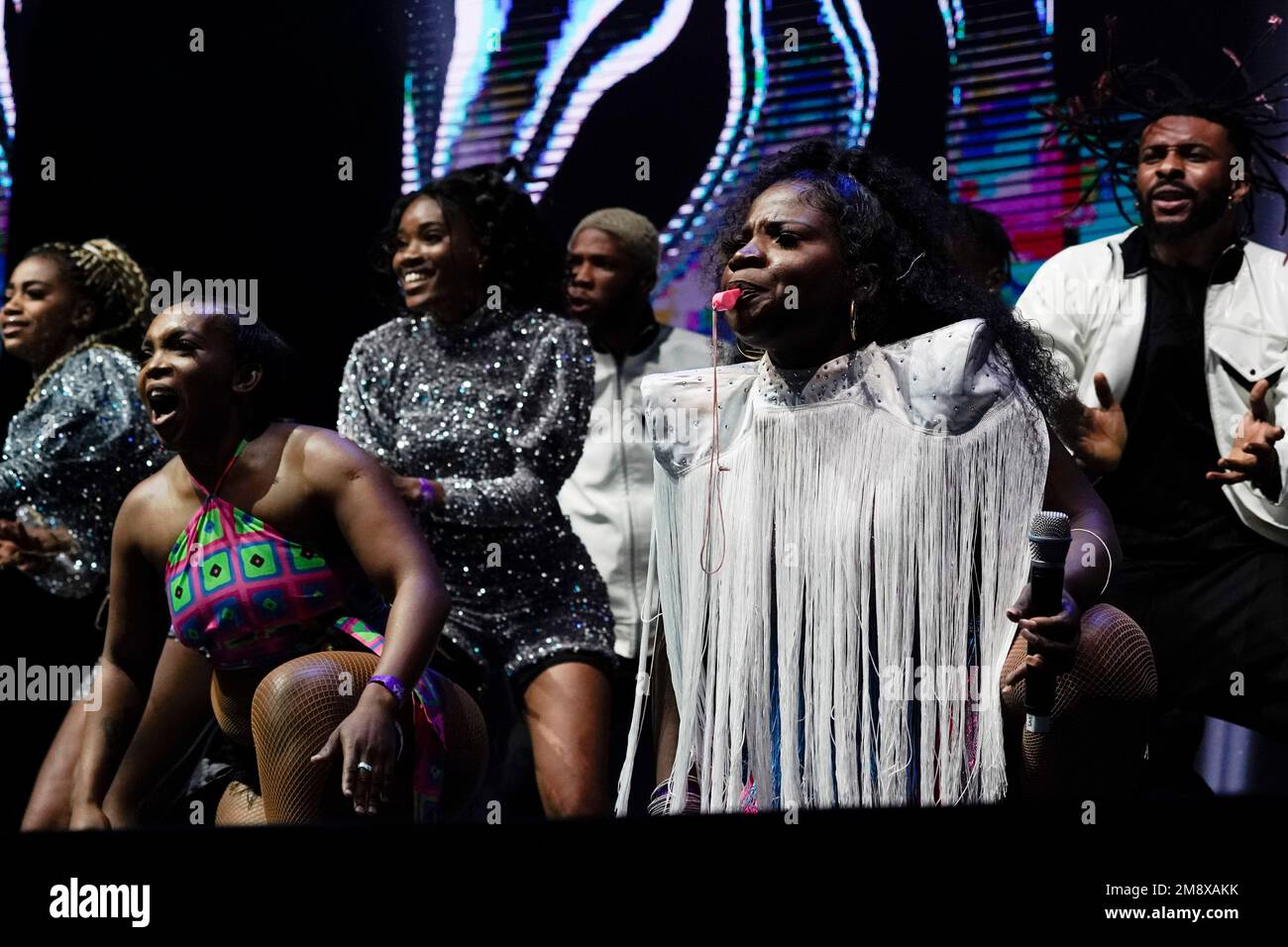 Singer Makhadzi from South Africa performs at the Afrima, All Africa ...