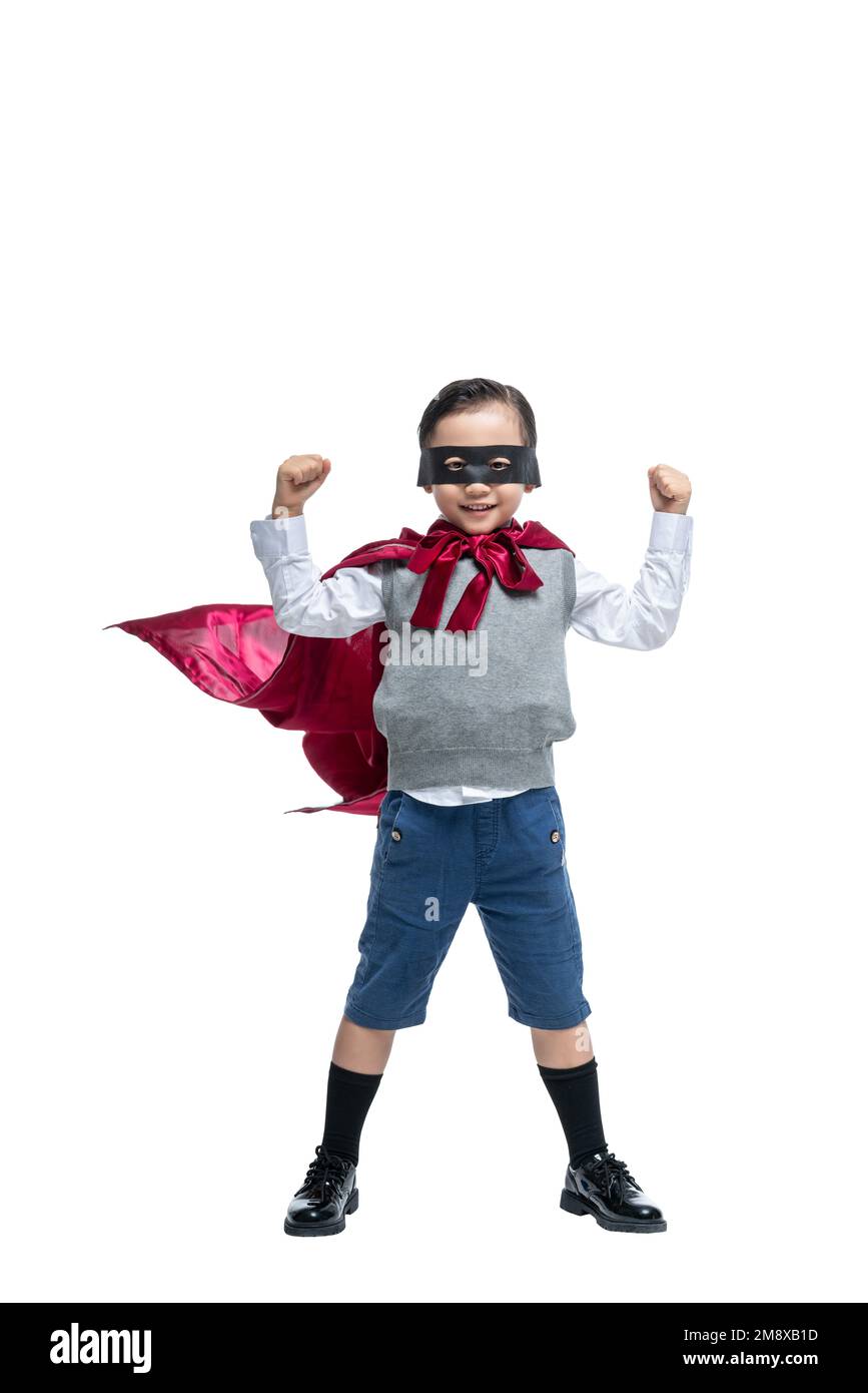 The little boy dressed in cape Stock Photo - Alamy