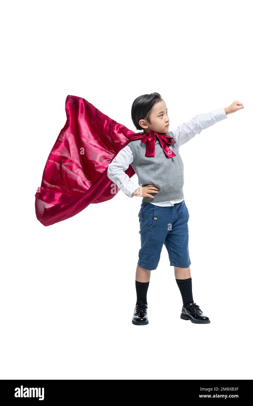 The little boy dressed in cape Stock Photo - Alamy