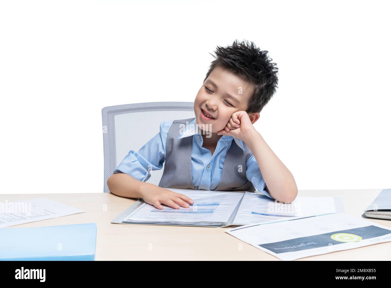 The little boy read data Stock Photo - Alamy