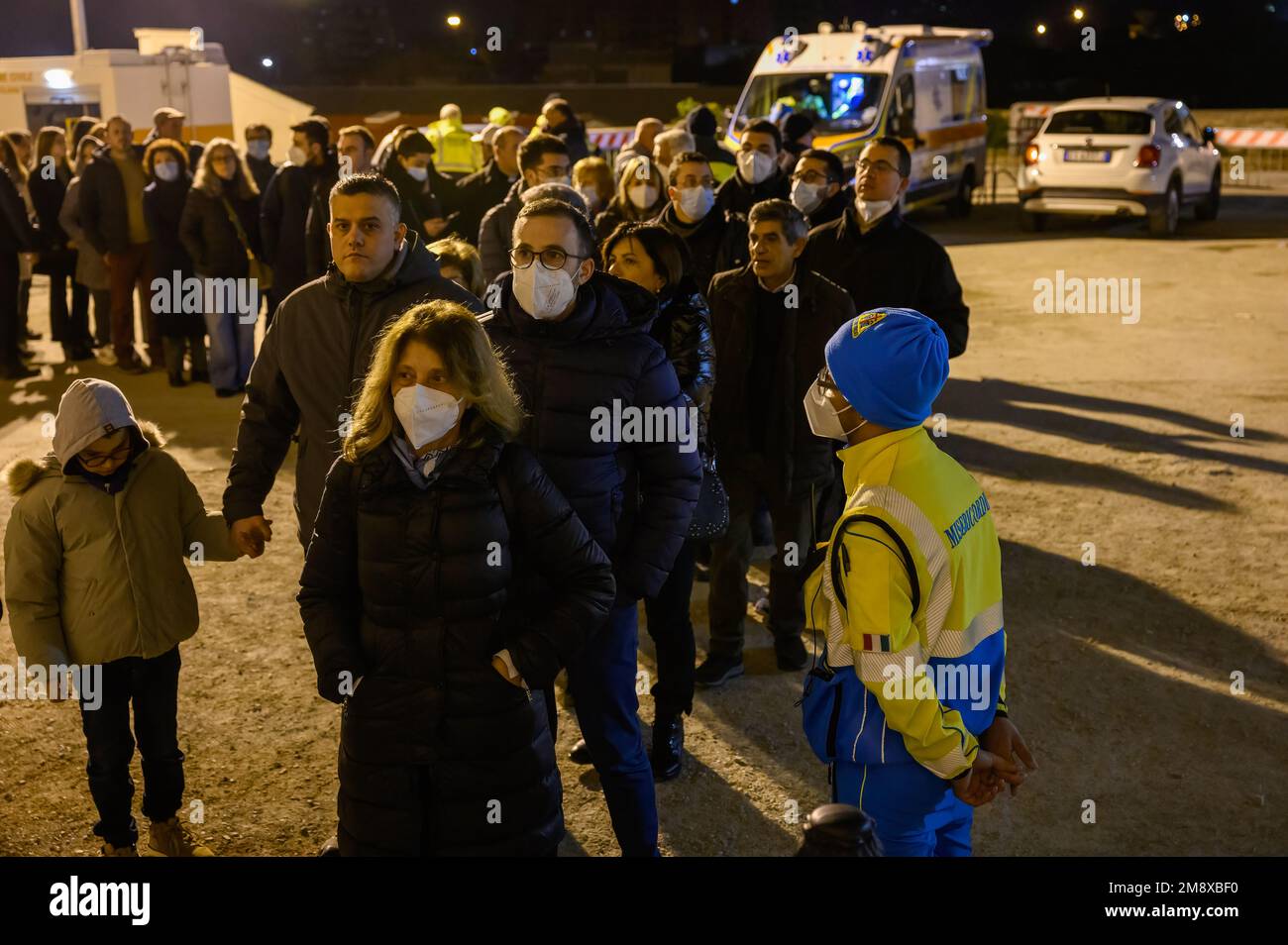 People seen standing in a queue outside Hope and Charity Mission ...