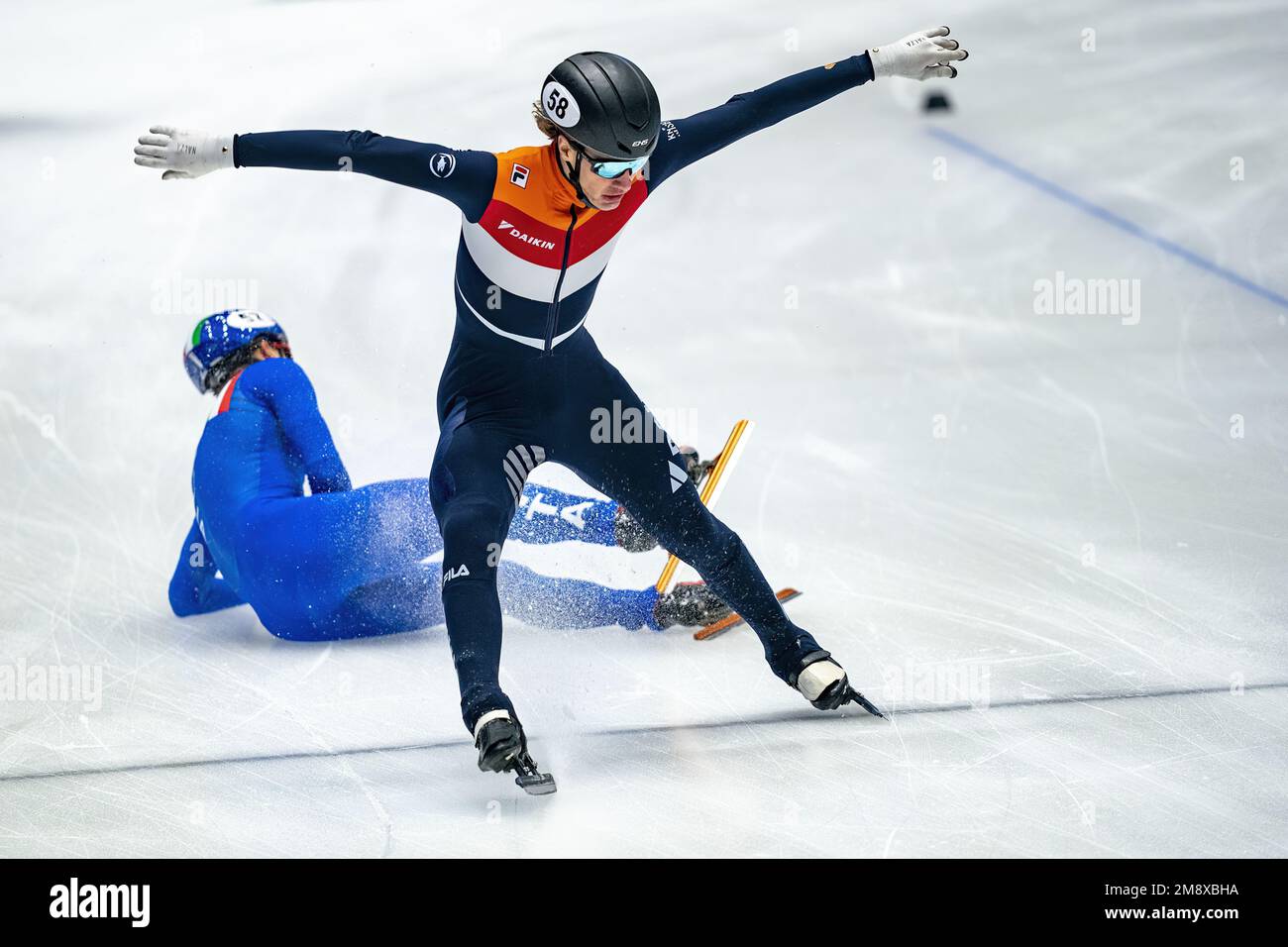GDANSK - Jens van 't Wou during the mixed relay on day 3 of the ...