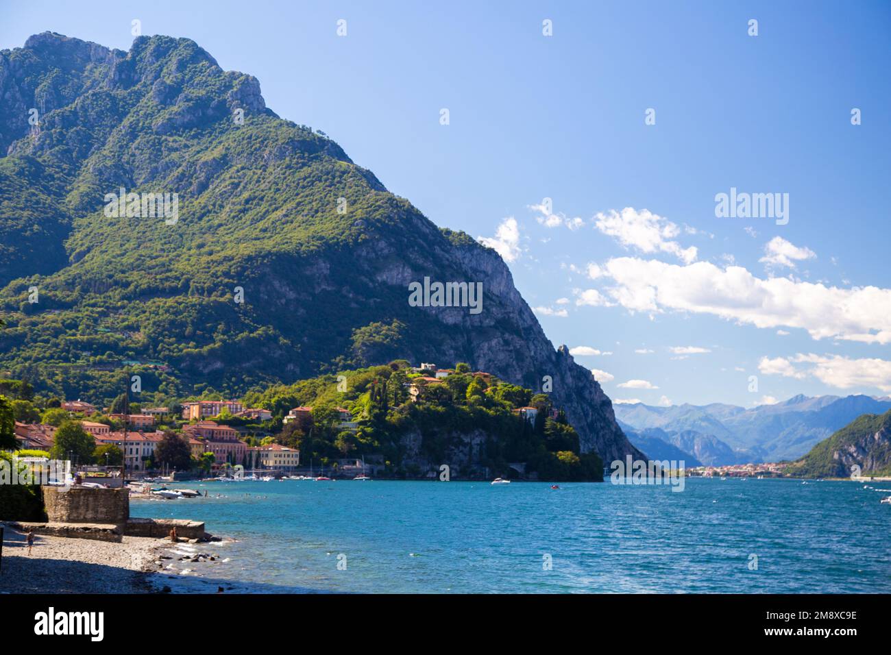 Aerial view of Malgrate Lecco in Lake Como, Italy Stock Photo - Alamy