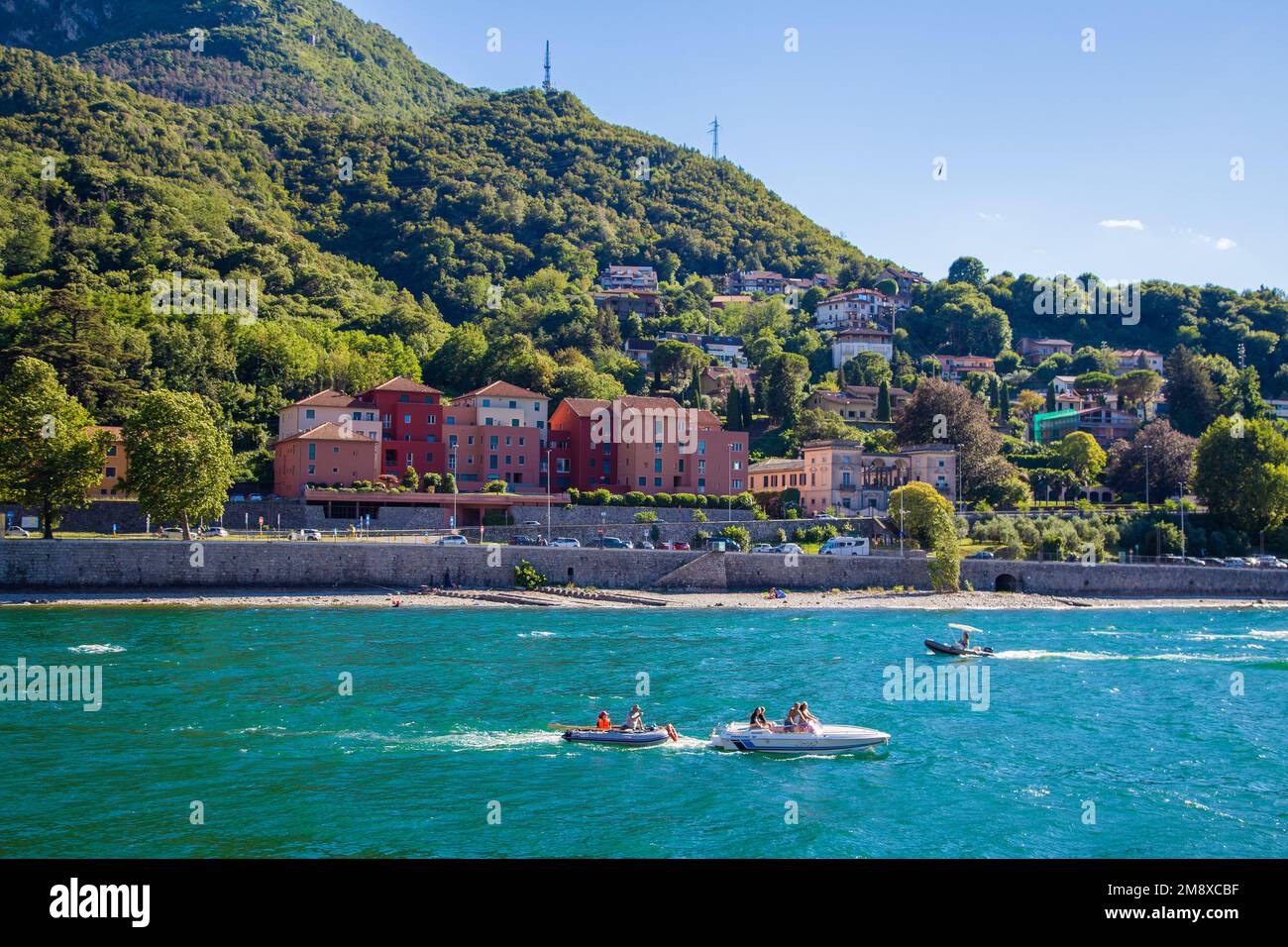 Aerial view of Malgrate Lecco in Lake Como, Italy Stock Photo - Alamy