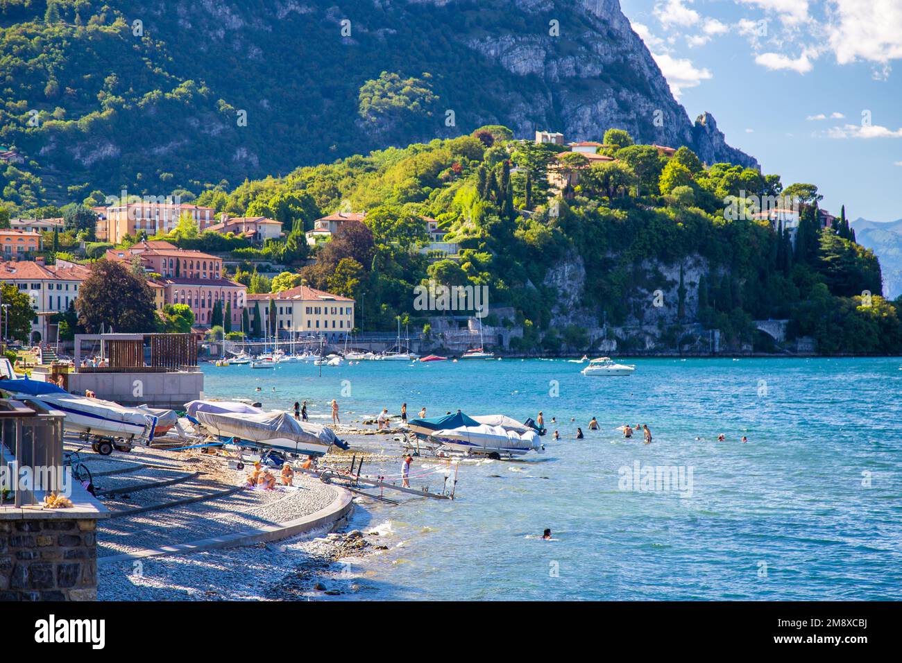 Aerial view of Malgrate Lecco in Lake Como, Italy Stock Photo - Alamy
