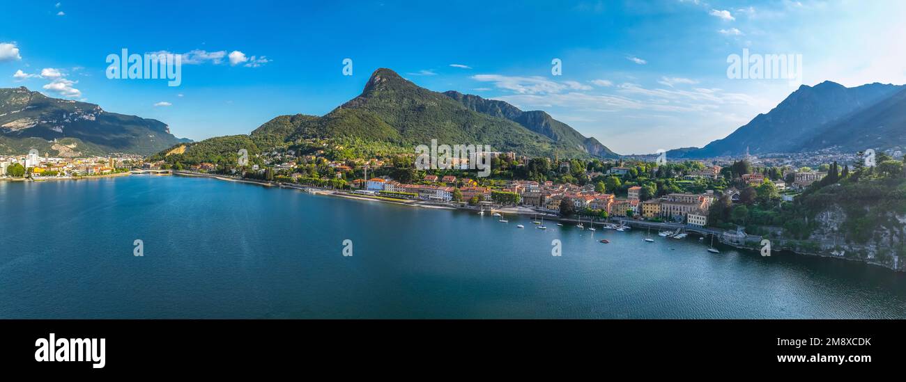 Aerial view of Malgrate Lecco in Lake Como, Italy Stock Photo - Alamy