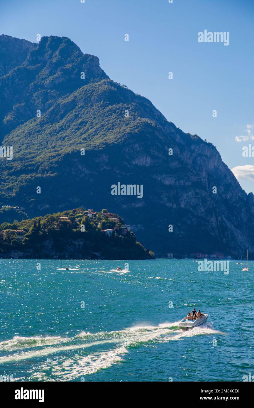 Aerial view of Malgrate Lecco in Lake Como, Italy Stock Photo - Alamy