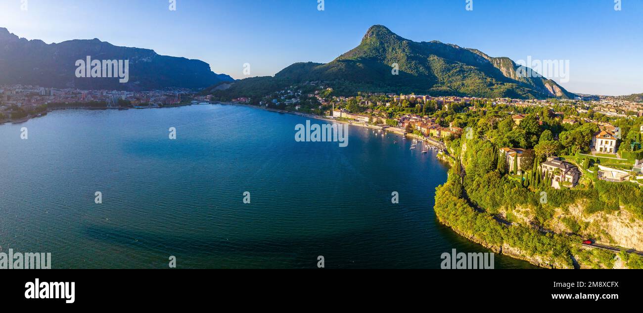 Aerial view of Malgrate Lecco in Lake Como, Italy Stock Photo - Alamy