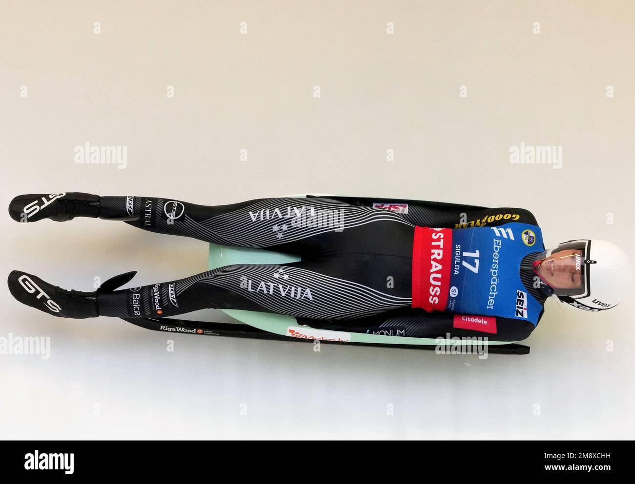 Sigulda, Latvia. 15th Jan, 2023. Sigita Berzina of Latvia competes ...