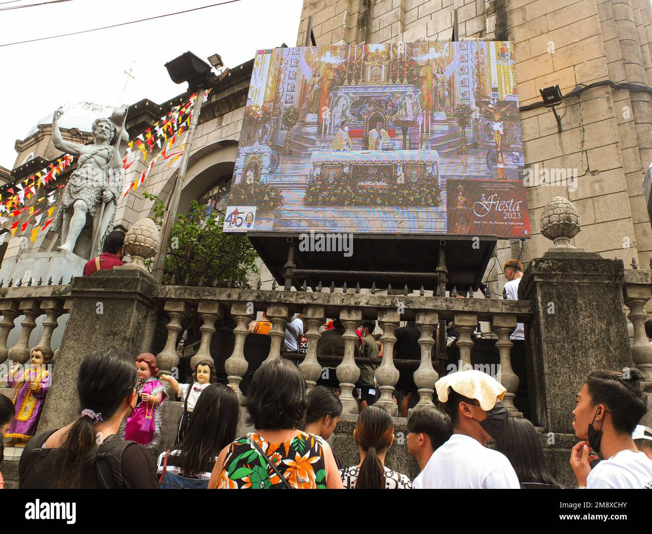 Manila, Philippines. 15th Jan, 2023. The Santo Niño de Tondo Parish put ...